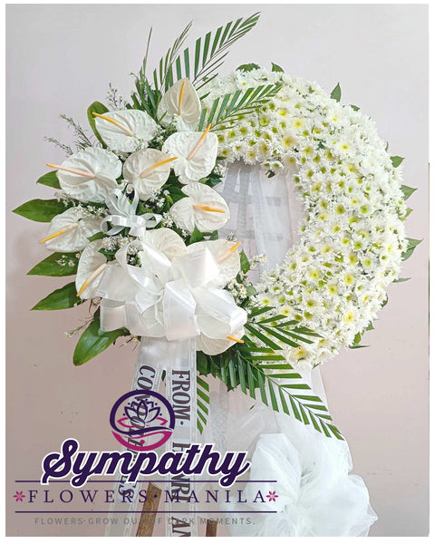 Standing Sprays and Wreaths for Funerals | Sympathy Flowers Manila ...